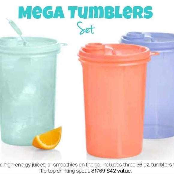 Tupperware | Kitchen | Mega Tumblers Set Tupperware | Poshmark